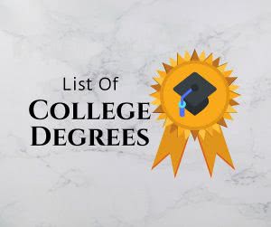 The Breakdown and List of College Degrees | College Raptor